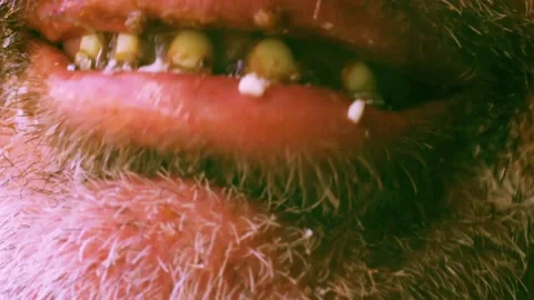 Mouth Eating Up Close Stock Footage ~ Royalty Free Stock Videos | Pond5