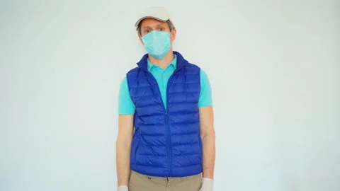 funny delivery man dancing and running o... | Stock Video | Pond5