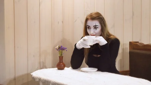 Female Mime Stock Footage ~ Royalty Free Stock Videos | Pond5