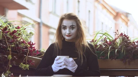 Female Mime Stock Footage ~ Royalty Free Stock Videos | Pond5