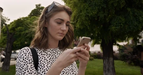 Funny Frame of Girls Reaction on the Bee... | Stock Video | Pond5