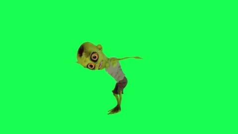 Funny green screen animated zombie danci... | Stock Video | Pond5
