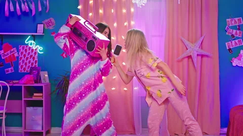 Sleepover Stock Video Footage | Royalty Free Sleepover Videos | Pond5