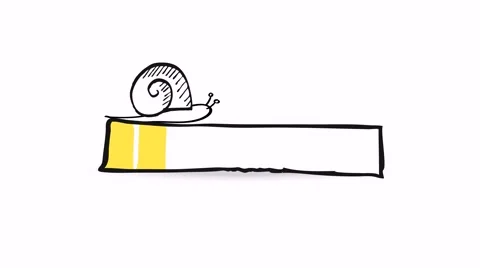 Funny loading status bar with doodle sna... | Stock Video | Pond5