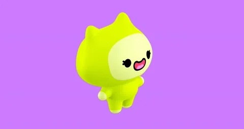 Funny Looped cartoon kawaii cat characte... | Stock Video | Pond5