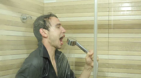 Singing In Shower Stock Footage ~ Royalty Free Stock Videos | Pond5