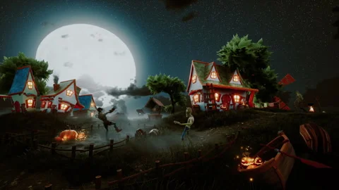 Funny monsters dance against the backgro... | Stock Video | Pond5