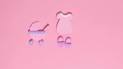 Stickers Baby Girl Stock Videos – Royalty-Free HD & 4K Videos