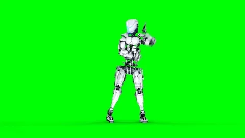 Robot Green Screen Stock Footage ~ Royalty Free Stock Videos | Pond5