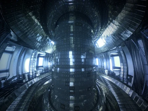 Fusion reactor Tokamak. Reaction chamber... | Stock Video | Pond5