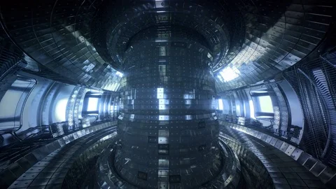 Fusion reactor Tokamak. Reaction chamber... | Stock Video | Pond5