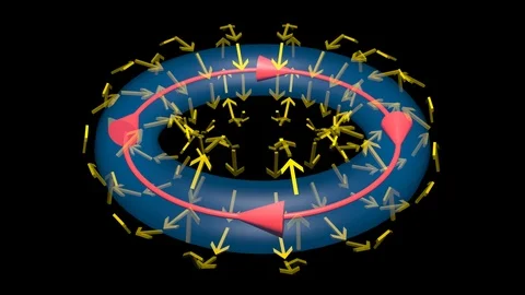 Fusion reactor toroidal magnetic fields ... | Stock Video | Pond5