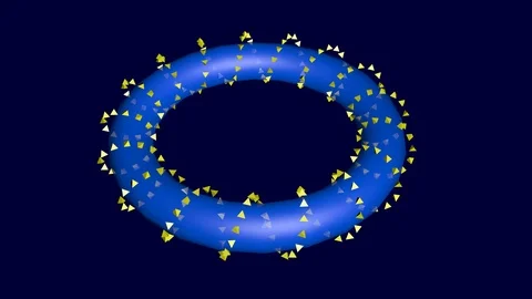 Fusion reactor toroidal magnetic fields ... | Stock Video | Pond5