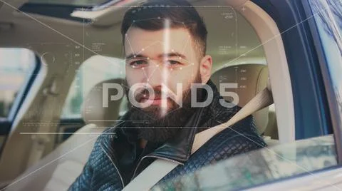 Future. Face Detection. Technological 3d Scanning. Biometric Facial ...