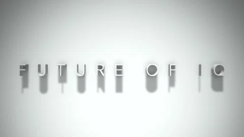 future of iq 3D title animation white te... | Stock Video | Pond5
