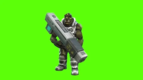 Future Soldier Idle Green Screen Animati... | Stock Video | Pond5