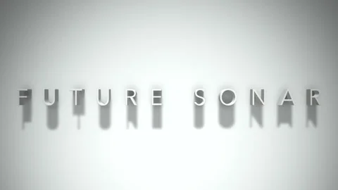 future sonar 3D title animation with sha... | Stock Video | Pond5
