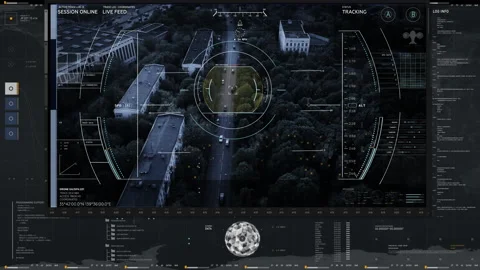 Future Spying Surveillance Software Scan... | Stock Video | Pond5