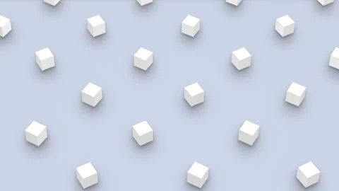 Futuristic 3d animation of cube shapes s... | Stock Video | Pond5