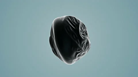 Futuristic 3D sphere with fast noisy tur... | Stock Video | Pond5