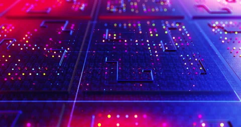 Futuristic AI Processor Power. Data Flow... | Stock Video | Pond5