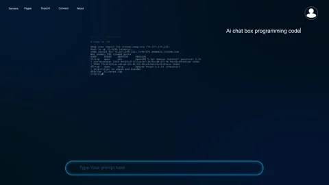 Futuristic chat ai user interface Artifi... | Stock Video | Pond5