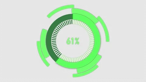 Futuristic circle progress bar animation... | Stock Video | Pond5