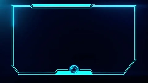 Futuristic cyber frame and technology co... | Stock Video | Pond5