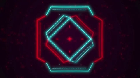 Futuristic cyber frame and technology co... | Stock Video | Pond5