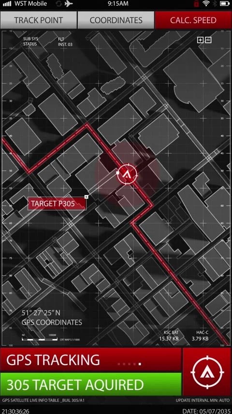 Futuristic Digital City Map GPS | Stock Video | Pond5