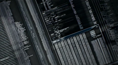 Futuristic digital interface screen | Stock Video | Pond5