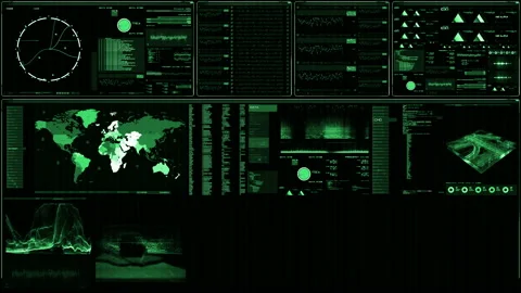Futuristic digital interface screen | Stock Video | Pond5