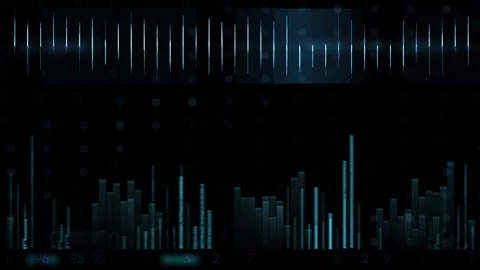 Futuristic Digital Sound Wave Data Visua... | Stock Video | Pond5
