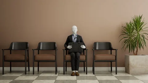 Futuristic female android robot sitting ... | Stock Video | Pond5