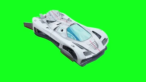 Flying Car Green Screen Stock Video Footage | Royalty Free Flying Car ...