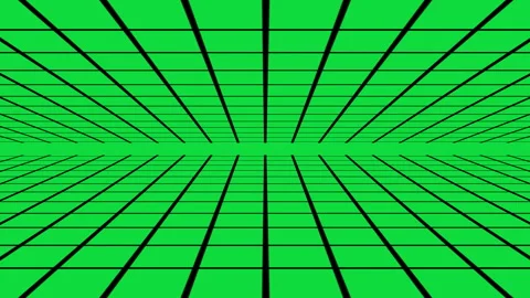 Futuristic Grid Isolated On Green Screen... | Stock Video | Pond5