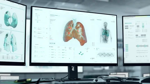 Futuristic health analysis system diagno... | Stock Video | Pond5