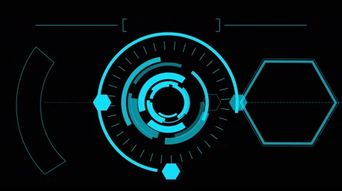 Futuristic HUD animation | Stock Video | Pond5