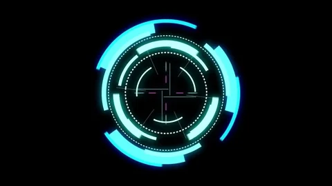 Futuristic HUD Lock on Target | Stock Video | Pond5