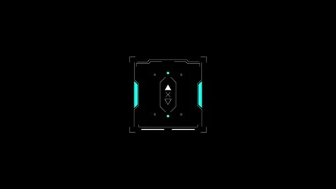 Futuristic HUD Square Target Animation o... | Stock Video | Pond5