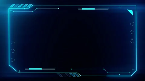 Futuristic HUD video frame Digital techn... | Stock Video | Pond5