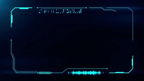 Futuristic HUD video frame Digital techn... | Stock Video | Pond5