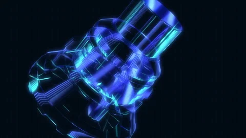 futuristic mechanical design | Stock Video | Pond5