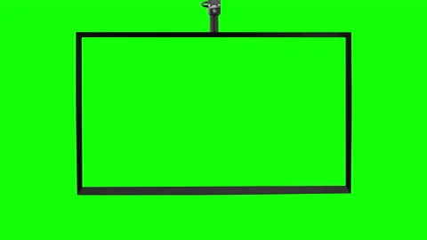 Futuristic Monitor Display with Static F... | Stock Video | Pond5