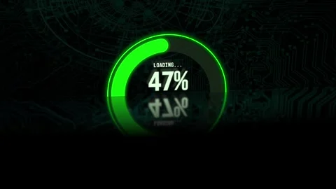 Futuristic neon 4K loading animation sho... | Stock Video | Pond5