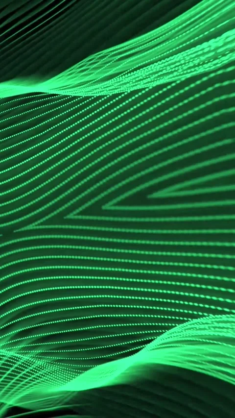 Futuristic neon wave animation. Glowing ... | Stock Video | Pond5