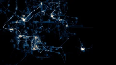 Futuristic Network Graph Motion Backgrou... | Stock Video | Pond5