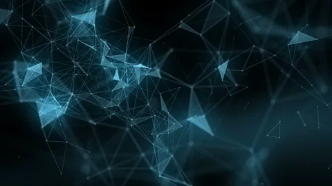 Futuristic plexus animation with glowing... | Stock Video | Pond5