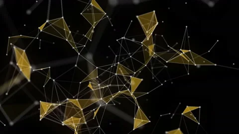 Futuristic plexus animation with glowing... | Stock Video | Pond5