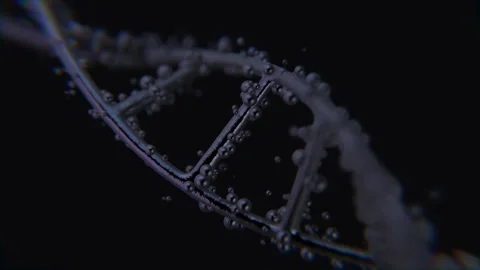 Futuristic Rotating White DNA Strand wit... | Stock Video | Pond5